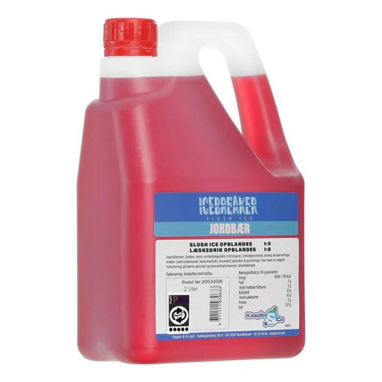 Køb Slushice saft Jordbær 2 liter hos VIP Teltudlejning