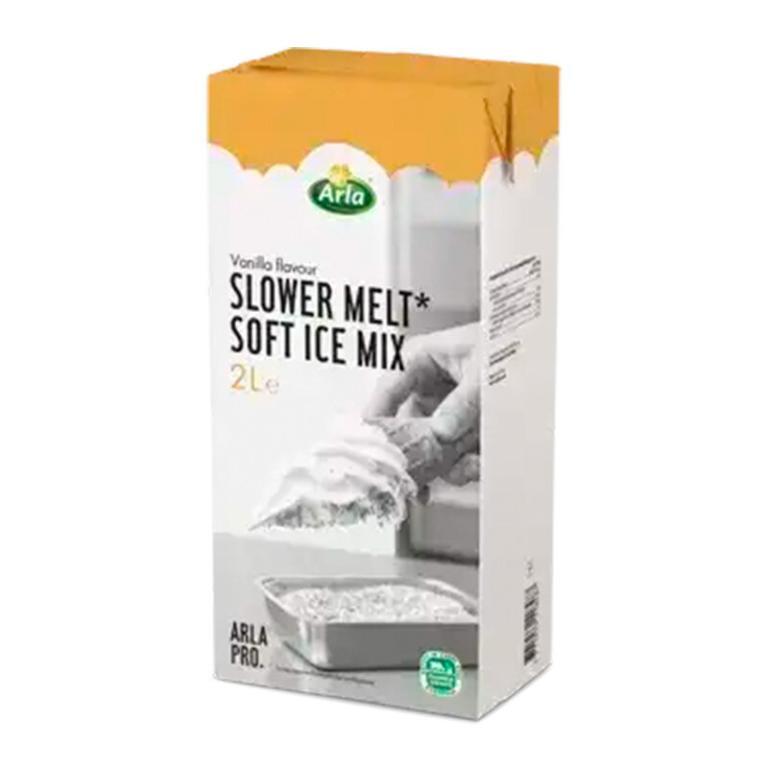 Softice mix 2 liter til softicemaskine fra VIP Teltudlejning